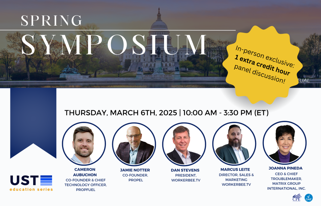 Spring Symposium Information - UST Education | FREE CAE CPE Course Credit