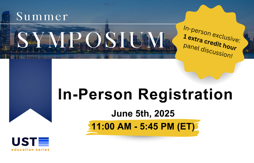 Summer Symposium: In-Person Registration - UST Education | FREE CAE CPE ...